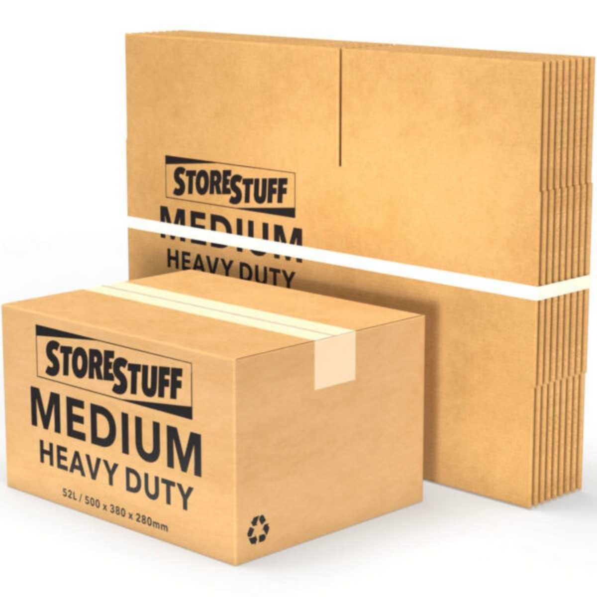 Medium Heavy Duty Moving Box Carton (10 Pack) – StoreStuff Self Storage ...